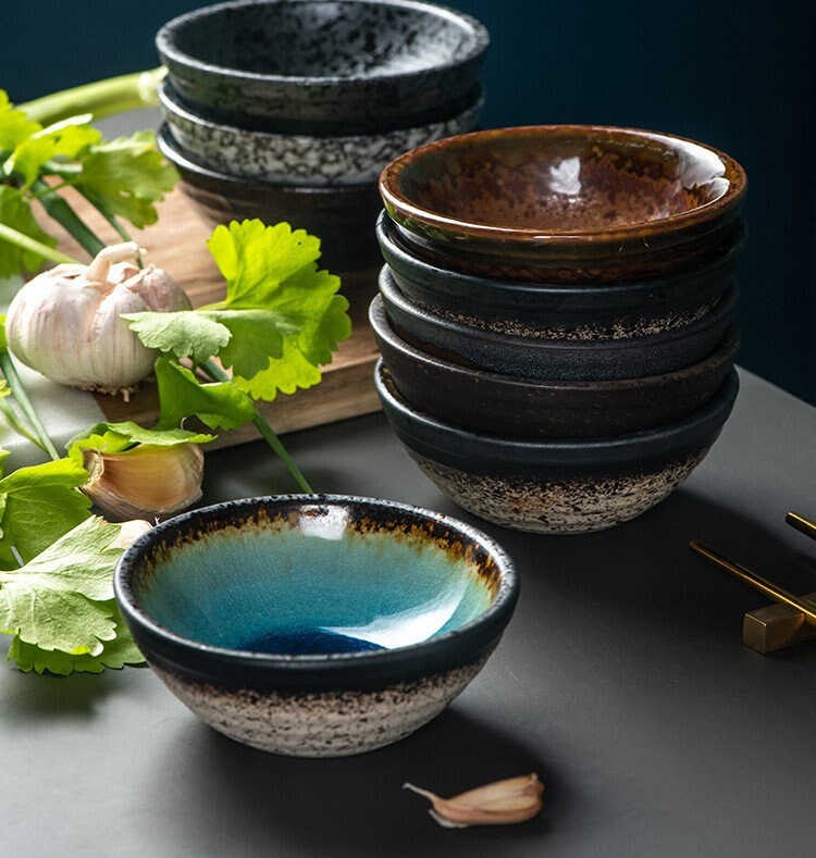 Contemporary Japanese Style Round Porcelain Taste Dish Asian - Etsy