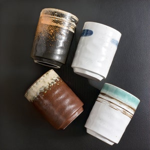 Retro Handleless Porcelain Coffee Cup | Japanese Style No Handle Tea ...