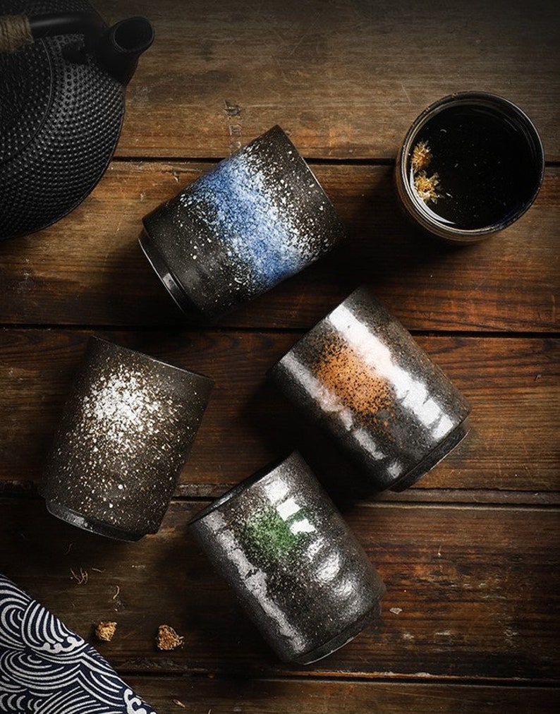 Retro Handleless Porcelain Coffee Cup Japanese Style No - Etsy