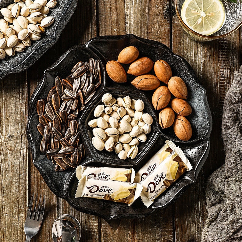 Porcelain 4-compartment Divided Snack Serving Plate - Etsy