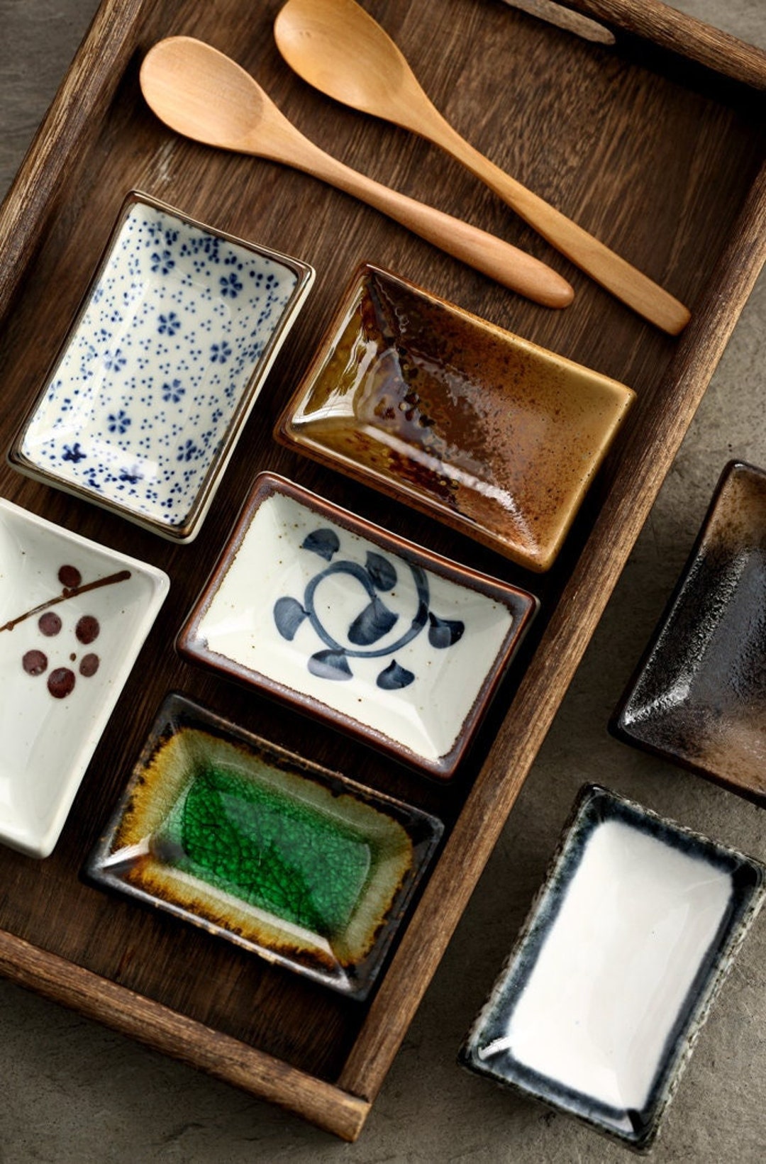 Porcelain Japanese Style Retro Condiment Dishes Elegant Dishes for ...