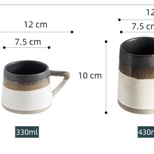 Aesthetic Porcelain Coffee Mug Japandi Kiln-change Coffee Cup ...