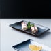 Japanese Style Rectangular Blue, White, Black Platters Asian Porcelain ...