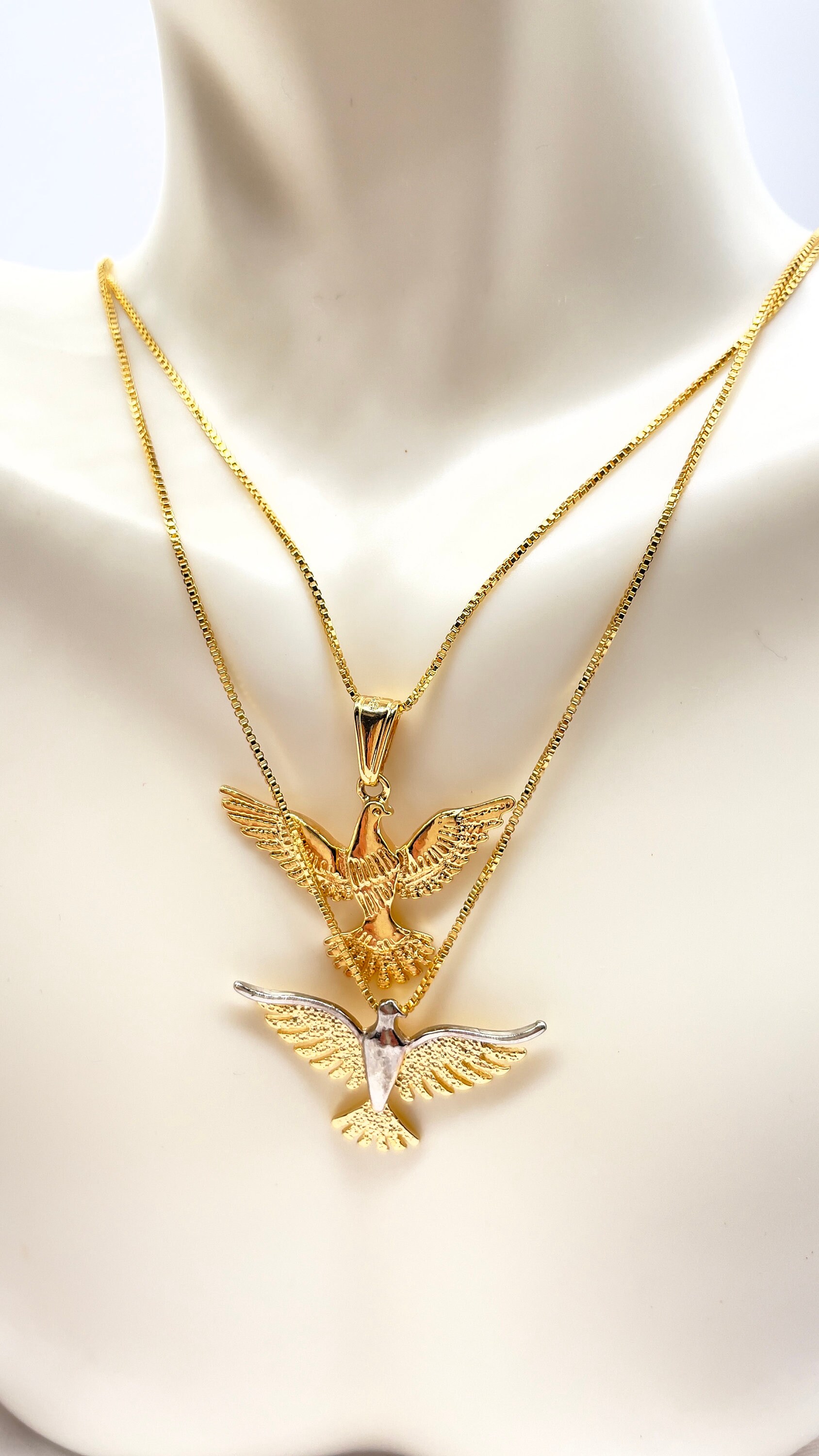 18K Gold Filled Holy Spirit Necklace • Protection Necklace for Women ...