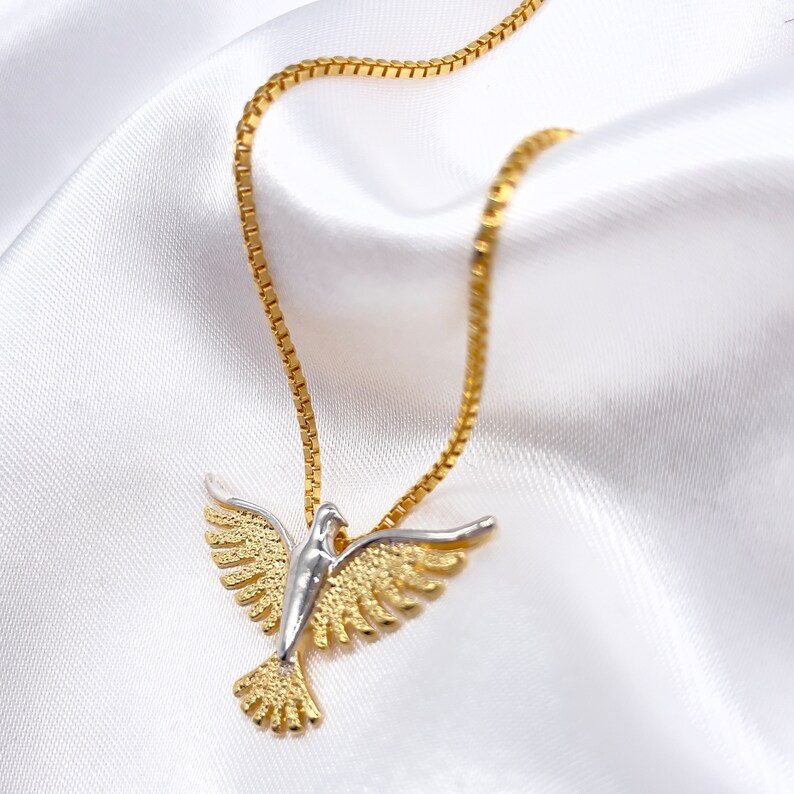 18K Gold Filled Holy Spirit Necklace • Protection Necklace for Women ...
