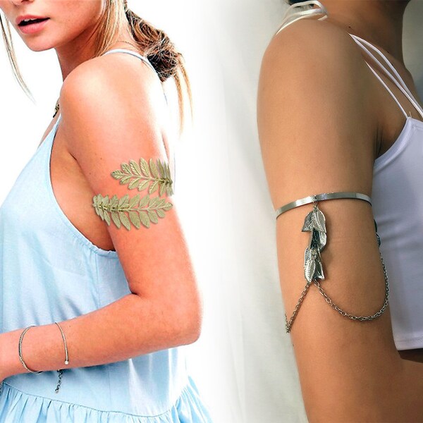 Leaf Arm Cuff - Etsy