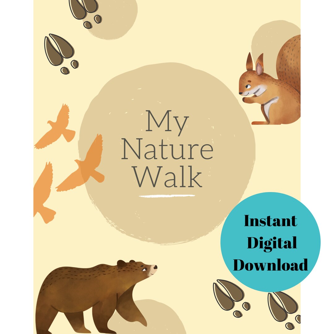 Nature Walk Journal for Kids, Mindfulness for Kids, Printable Journal ...