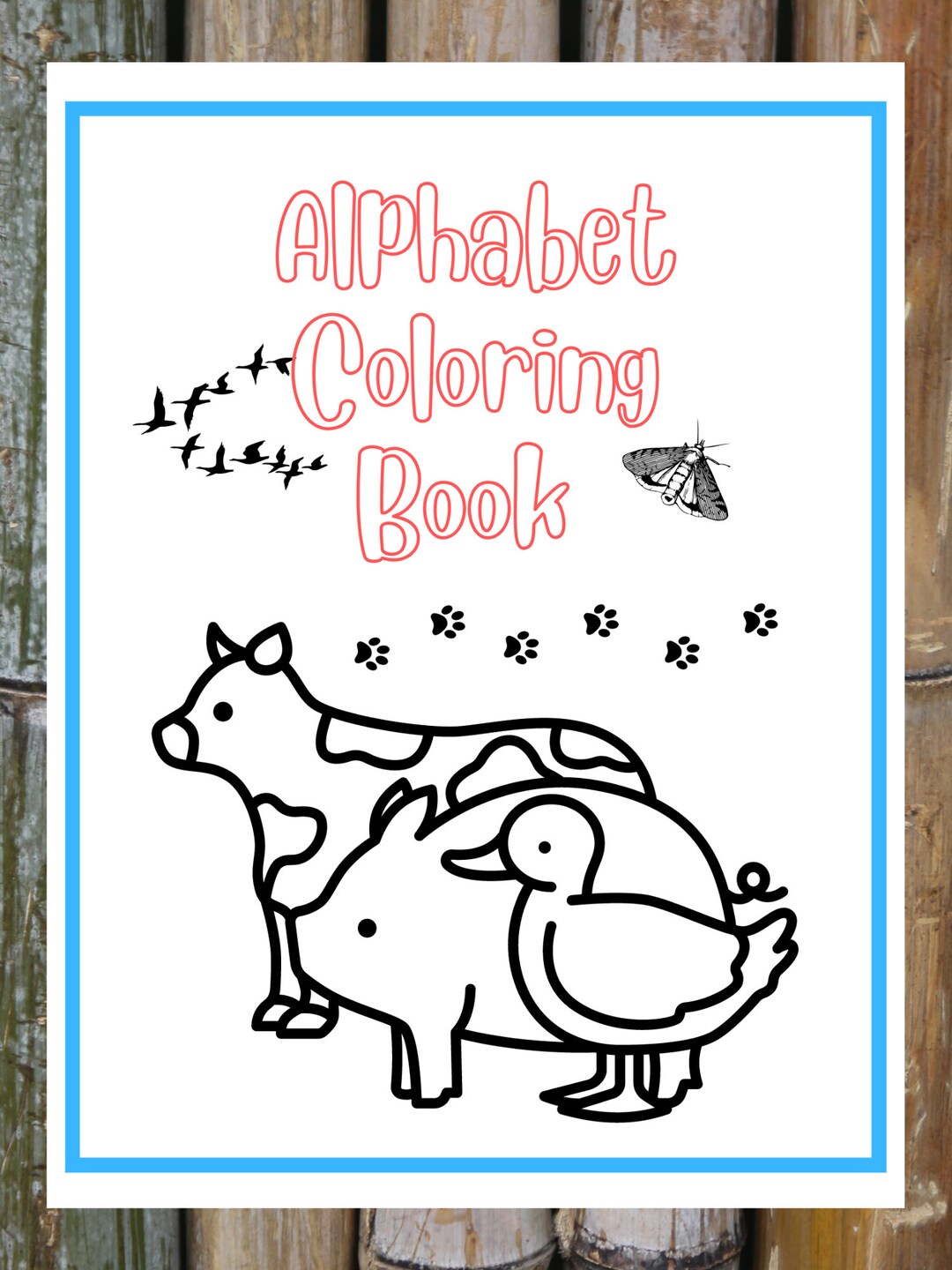 ALPHABET COLORING BOOK for Kids Digital Printable - Etsy