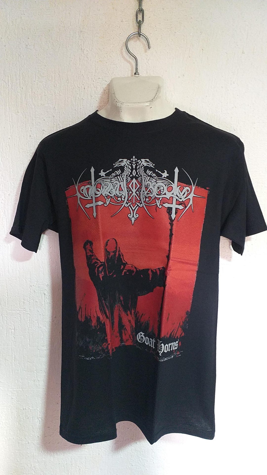 Nokturnal Mortum Goat Horns T Shirt Black Metal Graveland Emperor ...