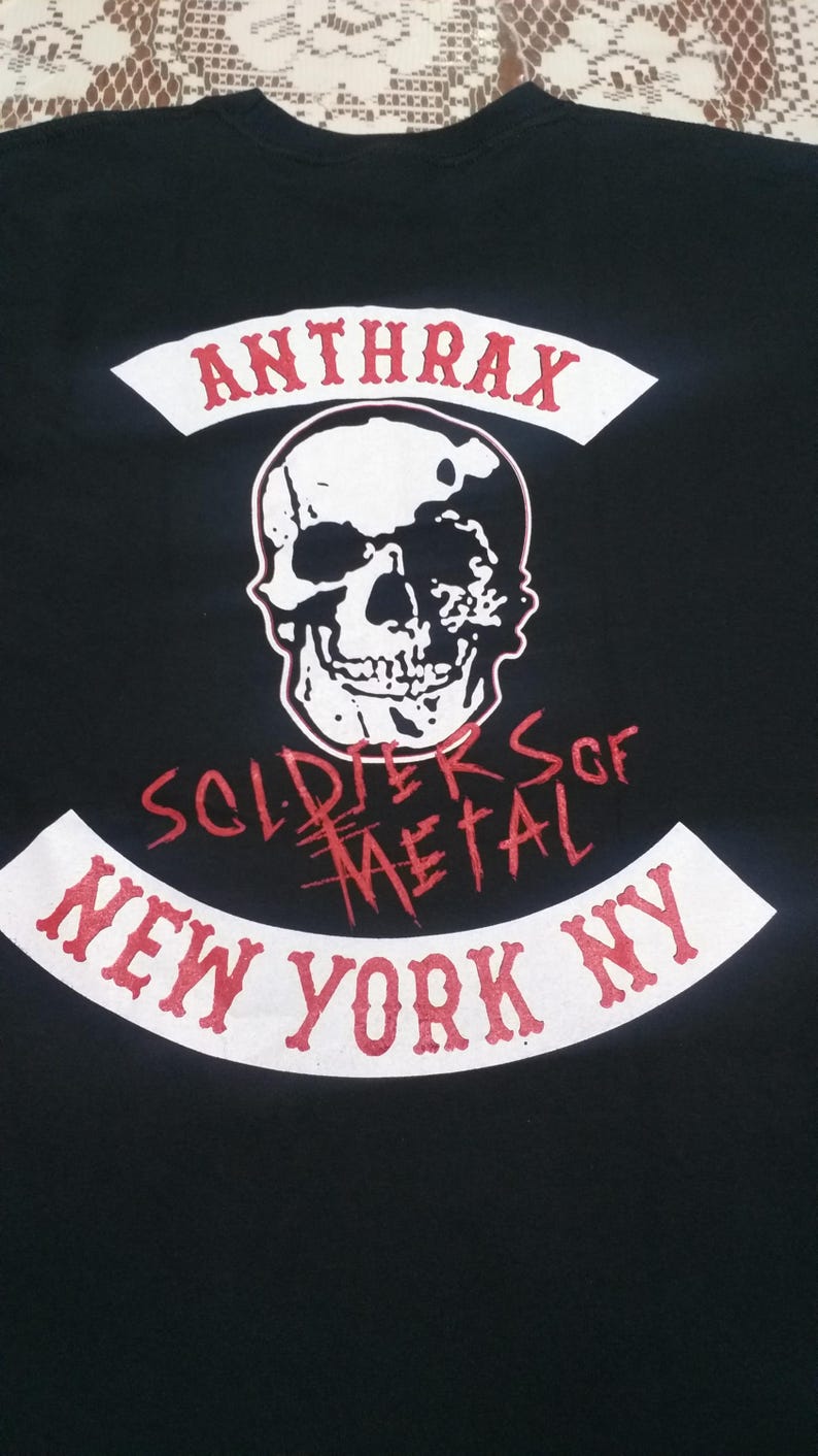 Anthrax Fistful of Metal T Shirt Thrash Metal Slayer Overkill Exodus ...