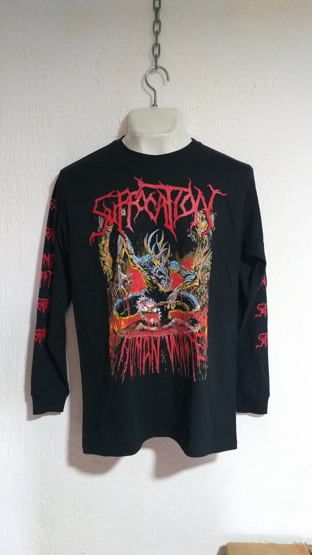 Suffocation Human Waste Long Sleeve Shirt Death Metal Incantation ...
