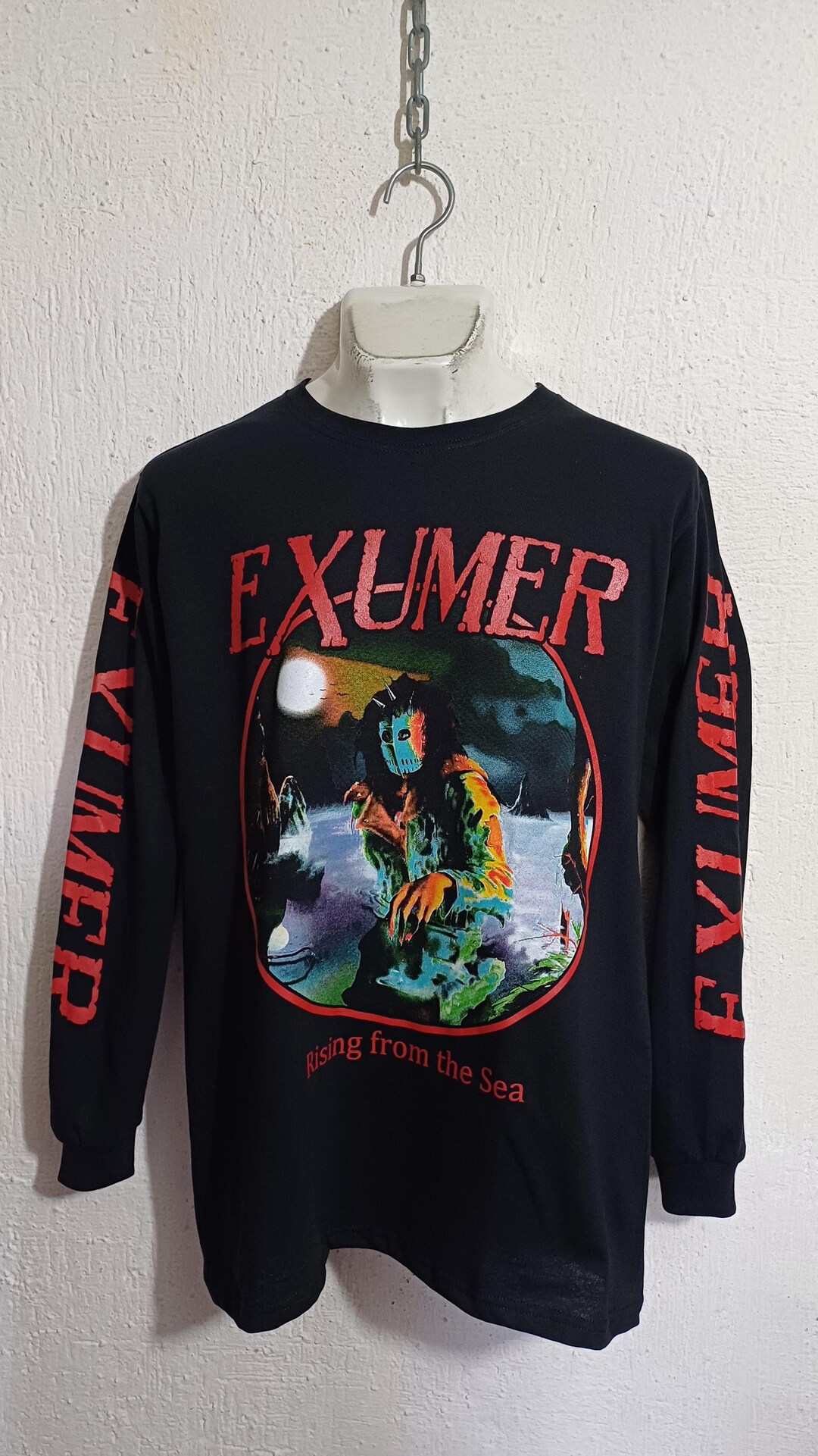 Exumer Rising From the Sea Long Sleeve Shirt Thrash Kreator Destruction ...