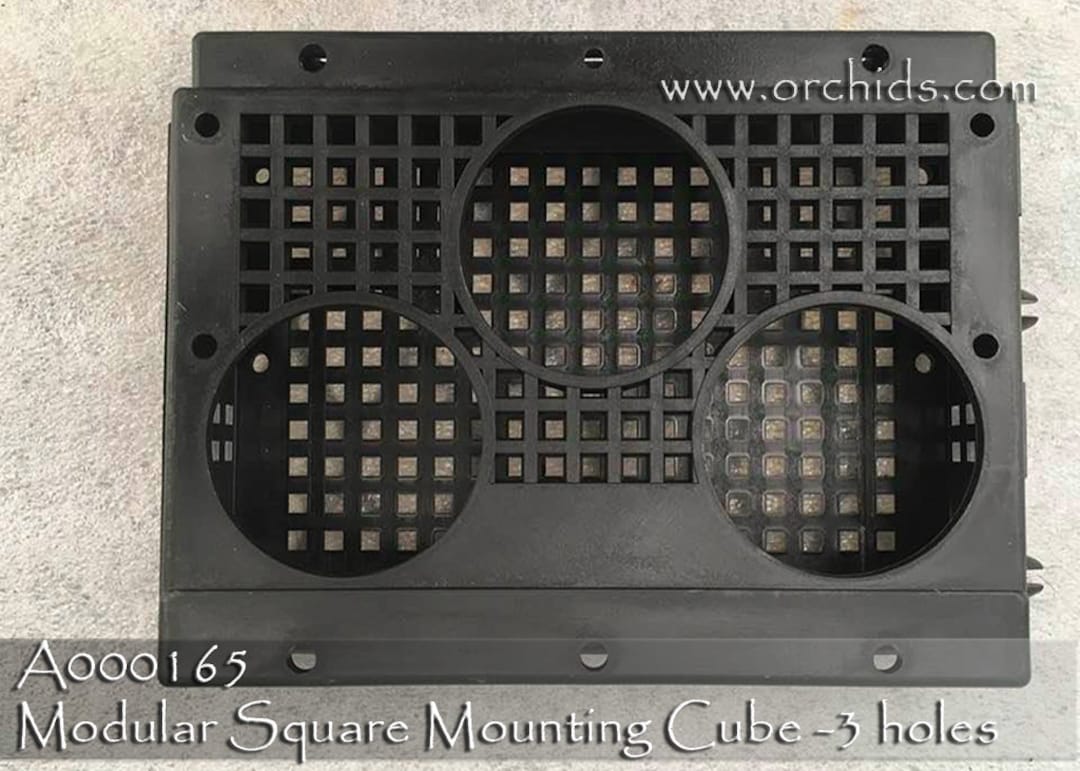 Set of 3 , Modular Square Mounting Cube -3 Holes 'note: 5.5" X 4.5" X 1 ...