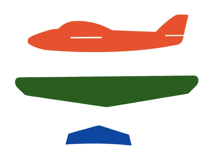 Templates PDF & SVG for Plane Airplane Blank 3D Pop up Card NOT for ...