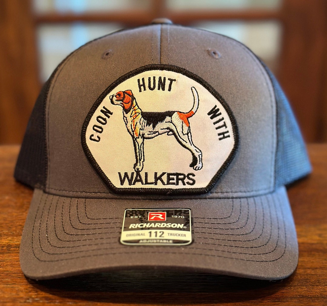 Coon Hunt With Walkers Custom Patch on a Richardson 112 Trucker ...