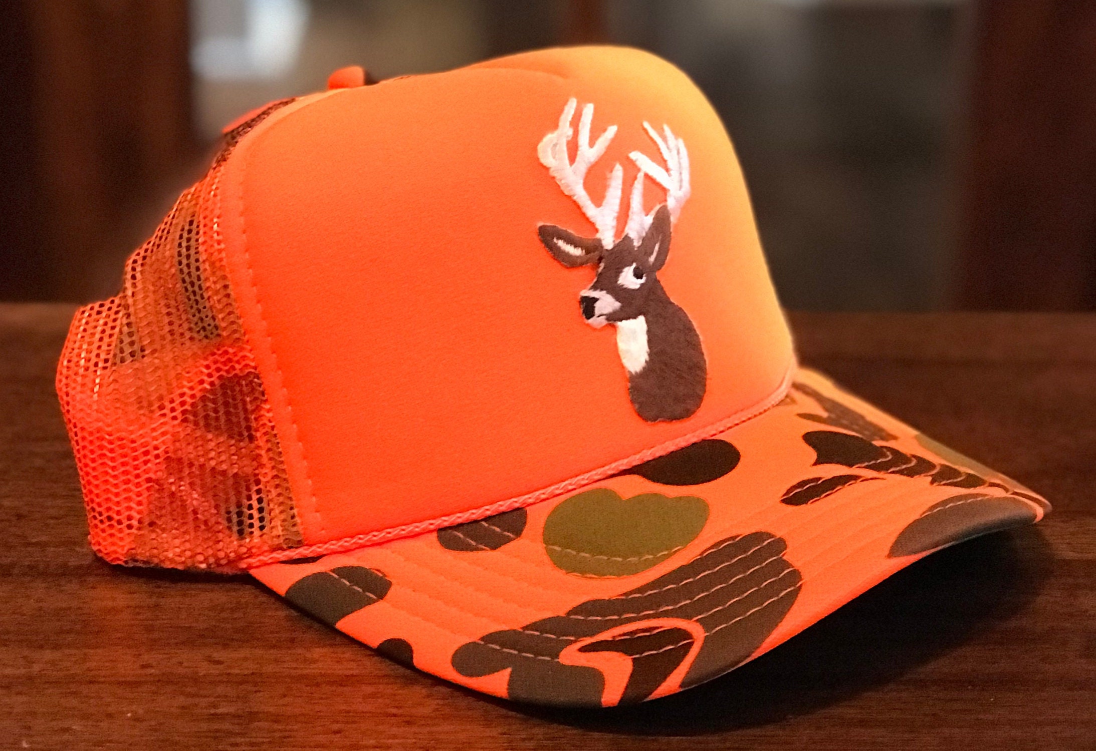 Vintage Big Daddy Mack 10 Pt on a Custom Foam High Crown Trucker ...