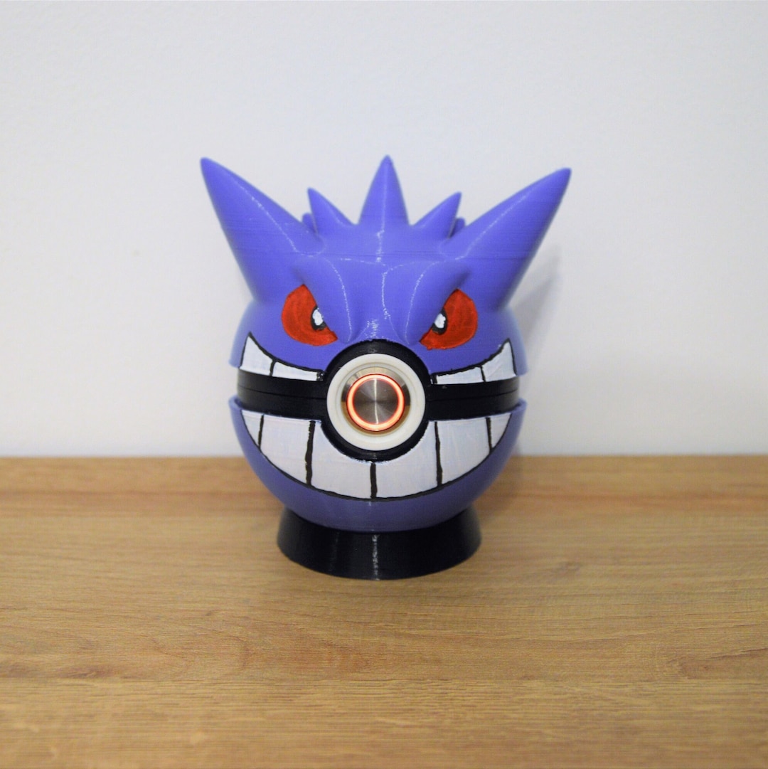 Unique Gengar Pokeball With LED Button - Etsy