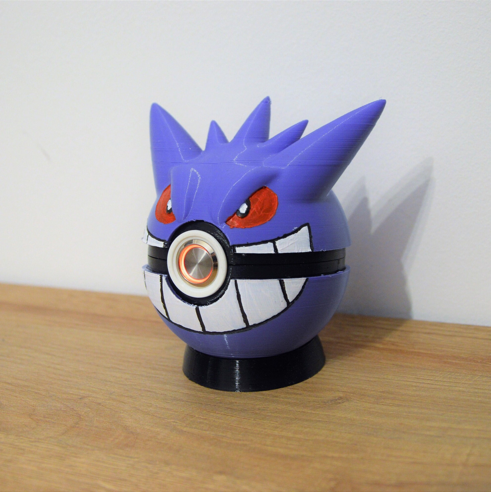 Unique Gengar Pokeball With LED Button - Etsy