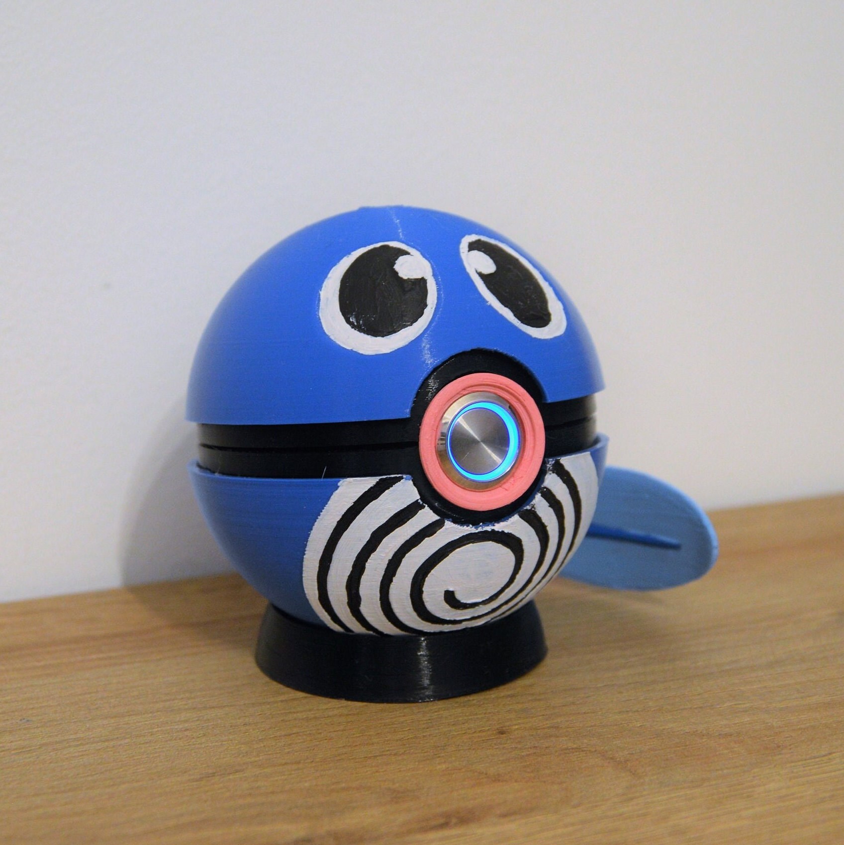Unique Poliwag Pokeball With LED Button - Etsy