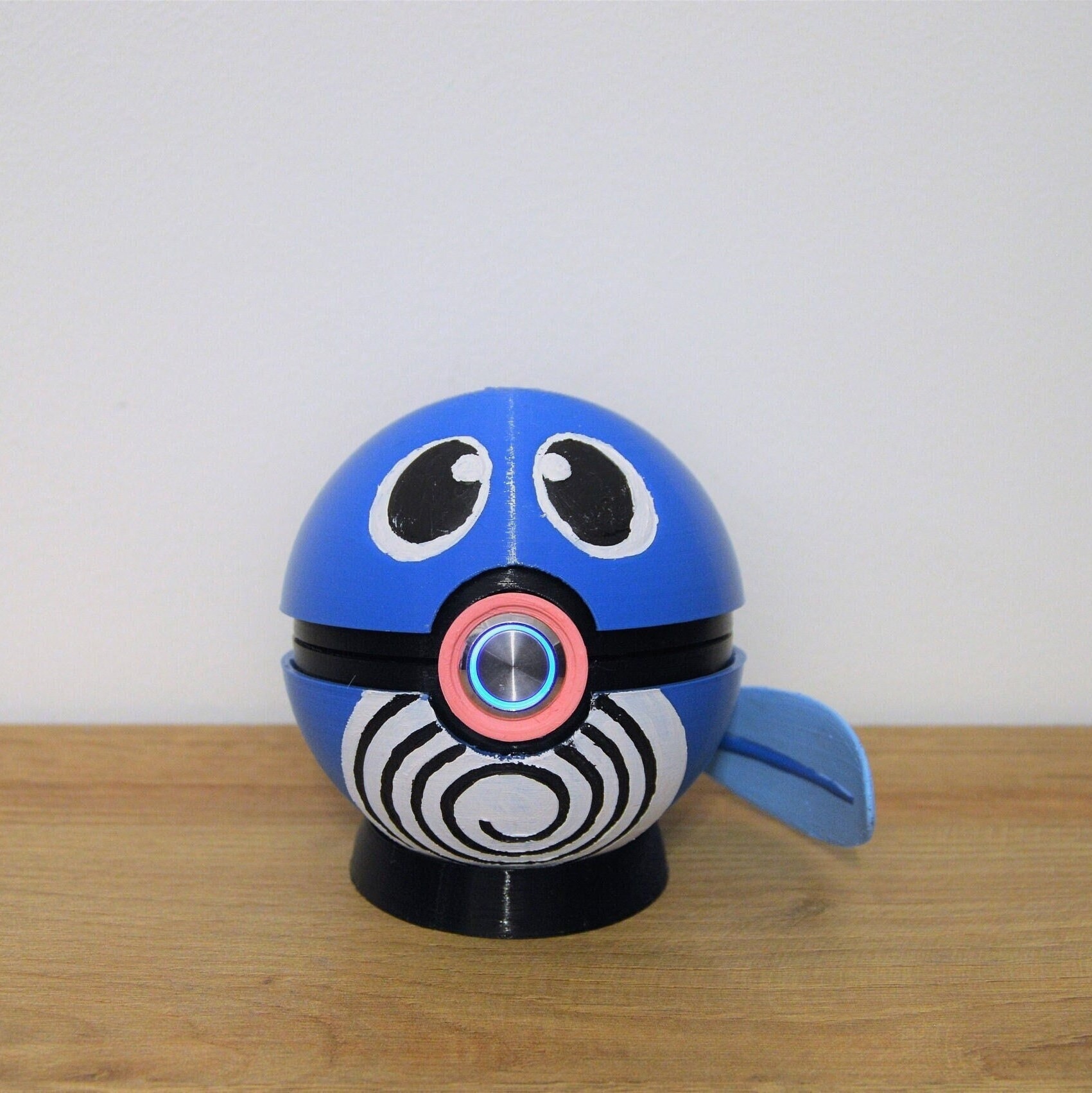 Unique Poliwag Pokeball With LED Button - Etsy