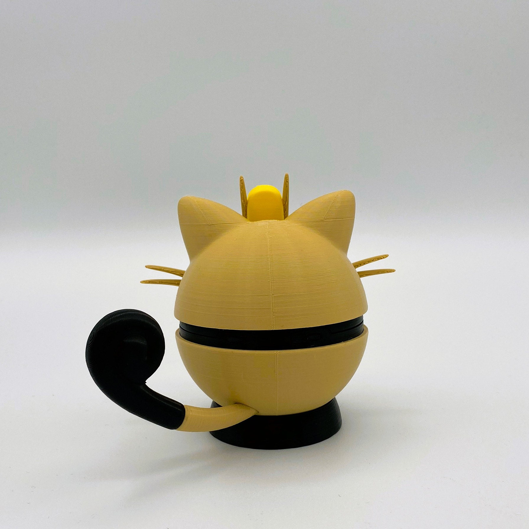 Unique Meowth Pokeball With LED Button - Etsy