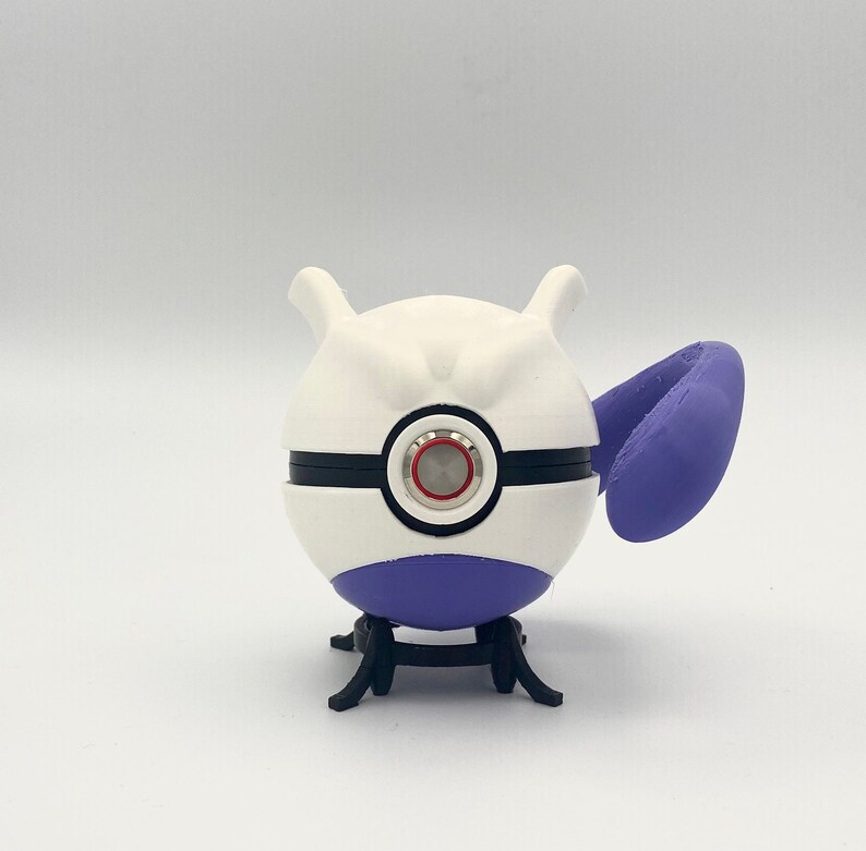 Unique Mewtwo Pokeball With LED Button - Etsy