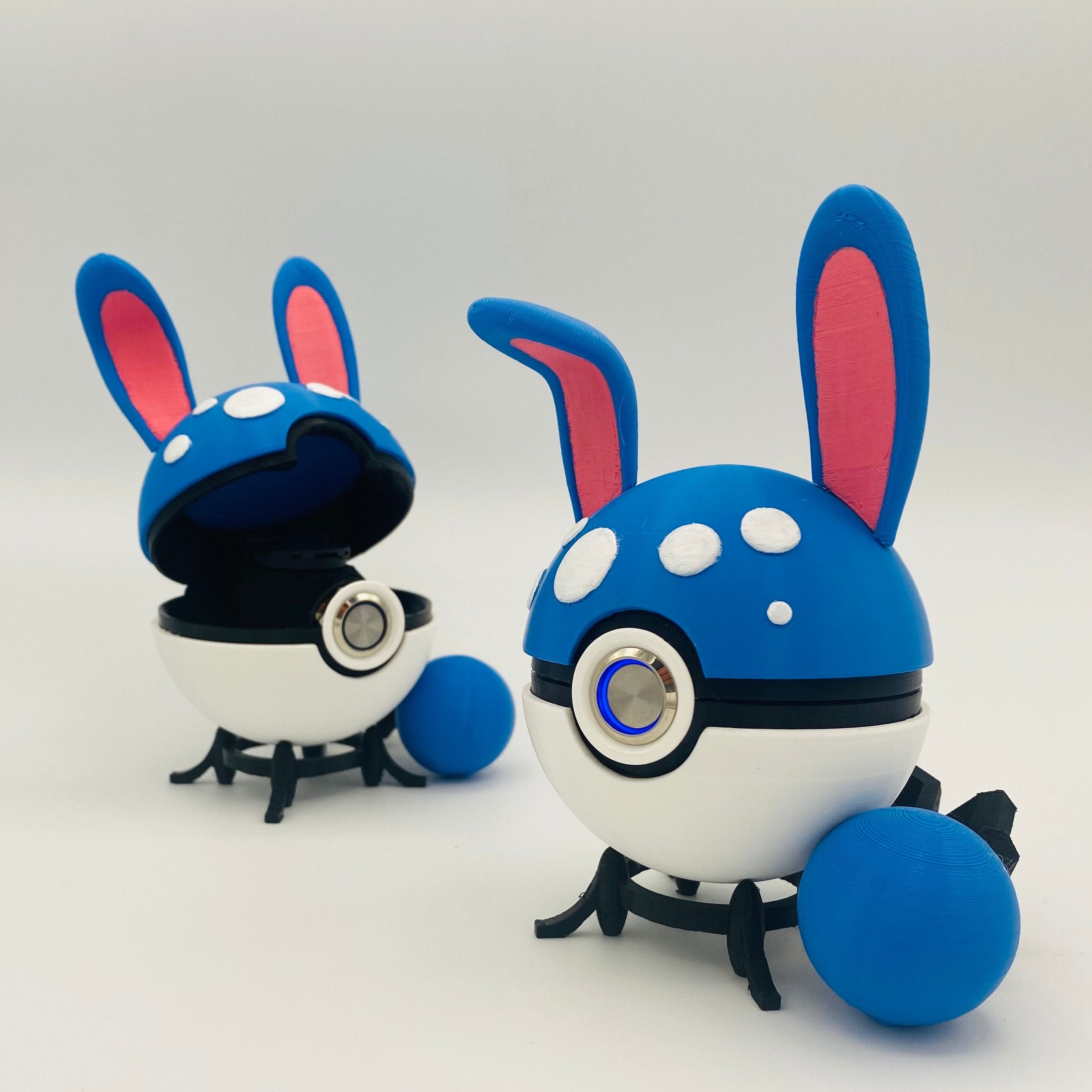 Unique Azumarill Pokeball With LED Button - Etsy