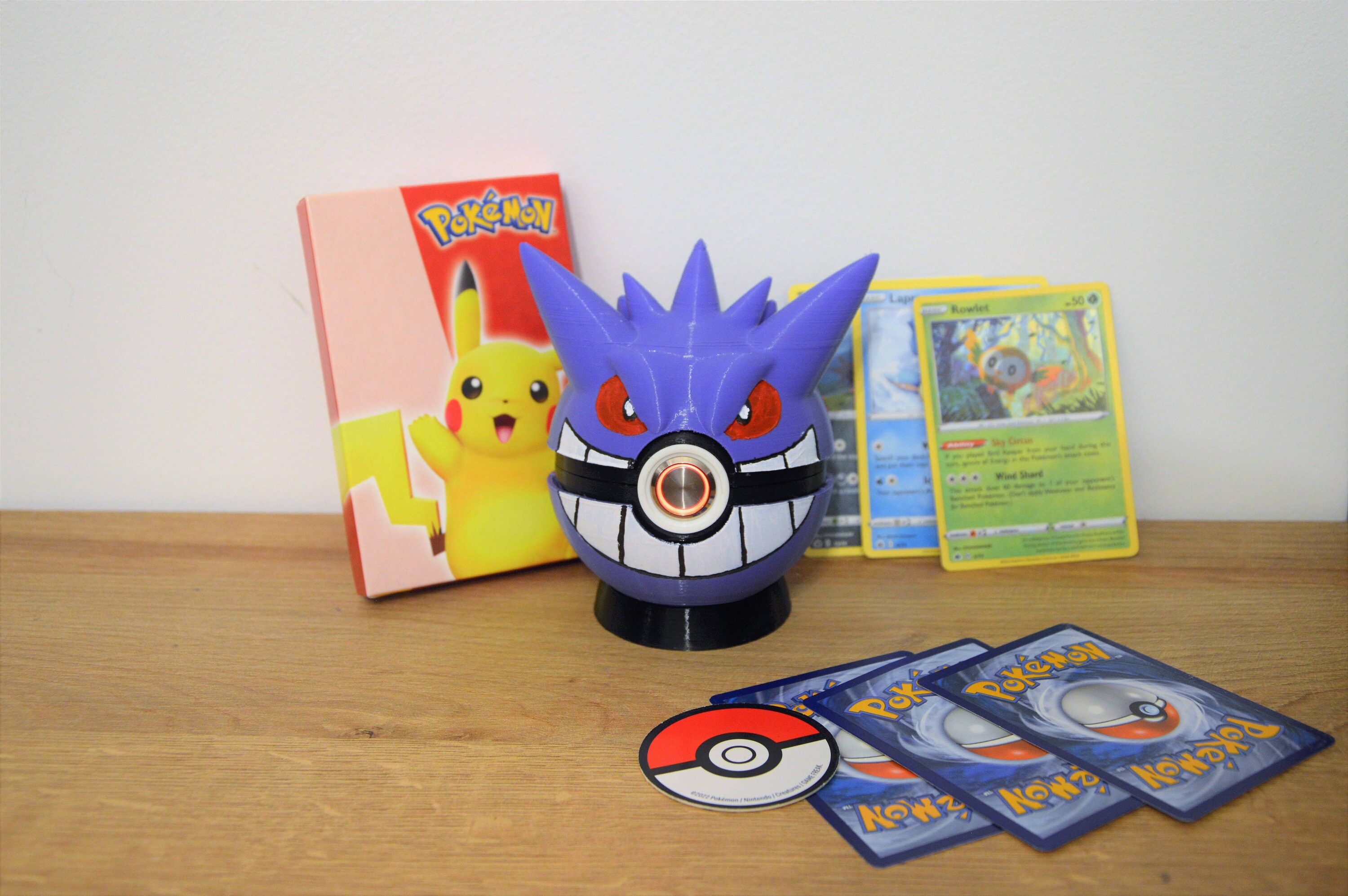 Unique Gengar Pokeball With LED Button - Etsy