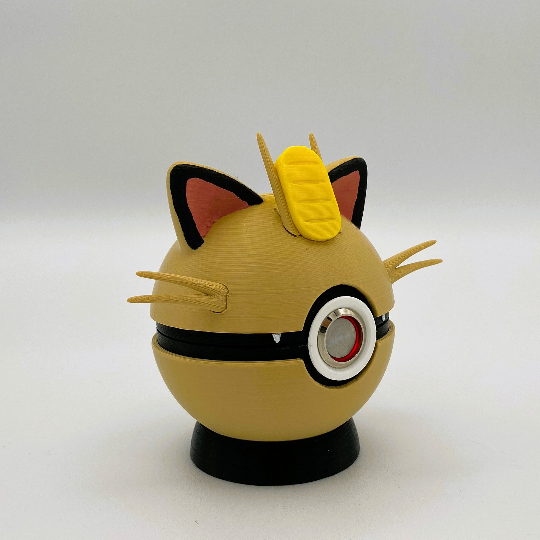 Unique Meowth Pokeball With LED Button - Etsy