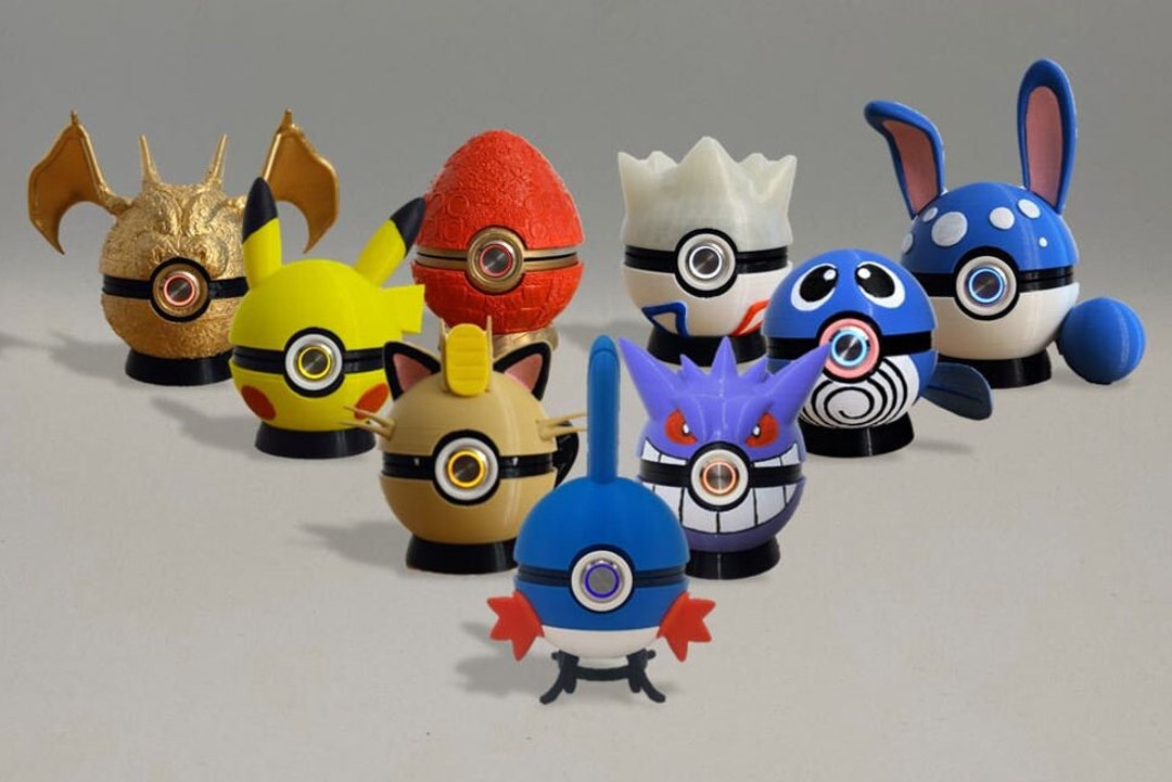Unique Pokeballs With LED Button - Etsy