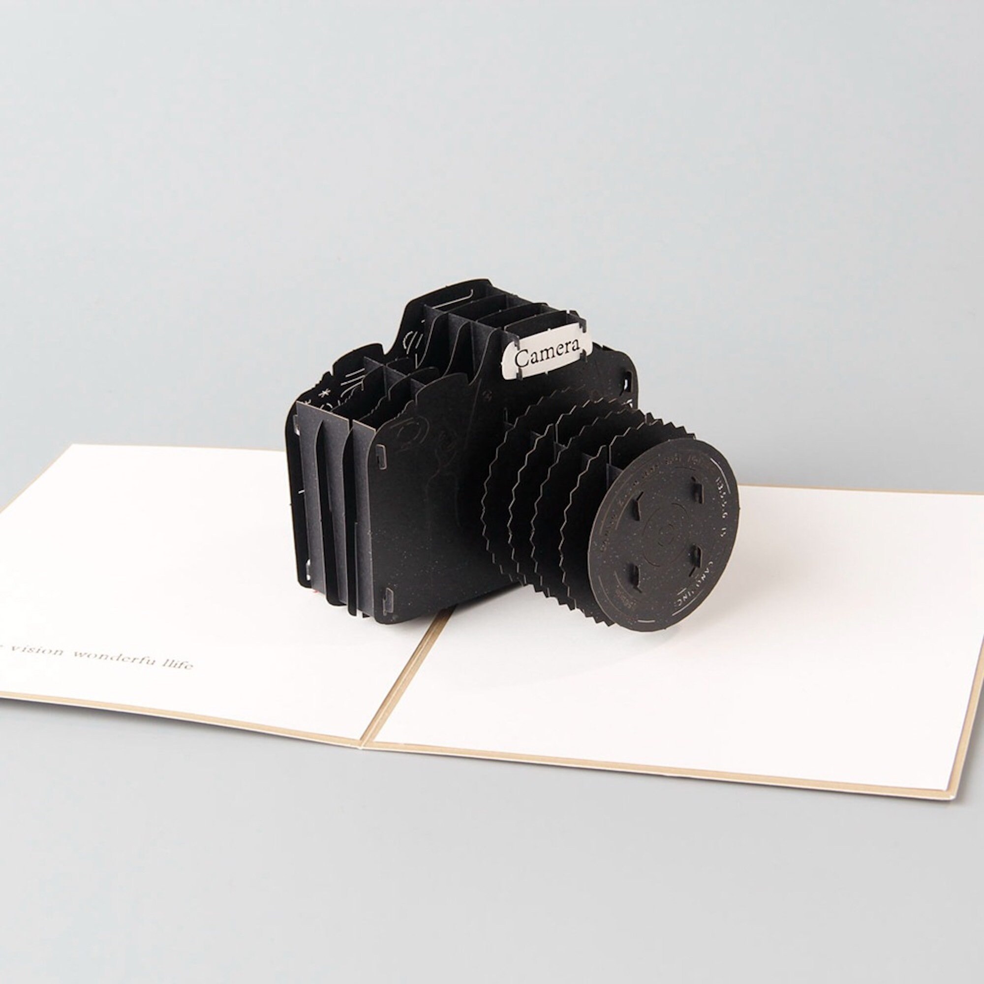 Camera 3D Pop up Greeting Card, Photographer - Etsy
