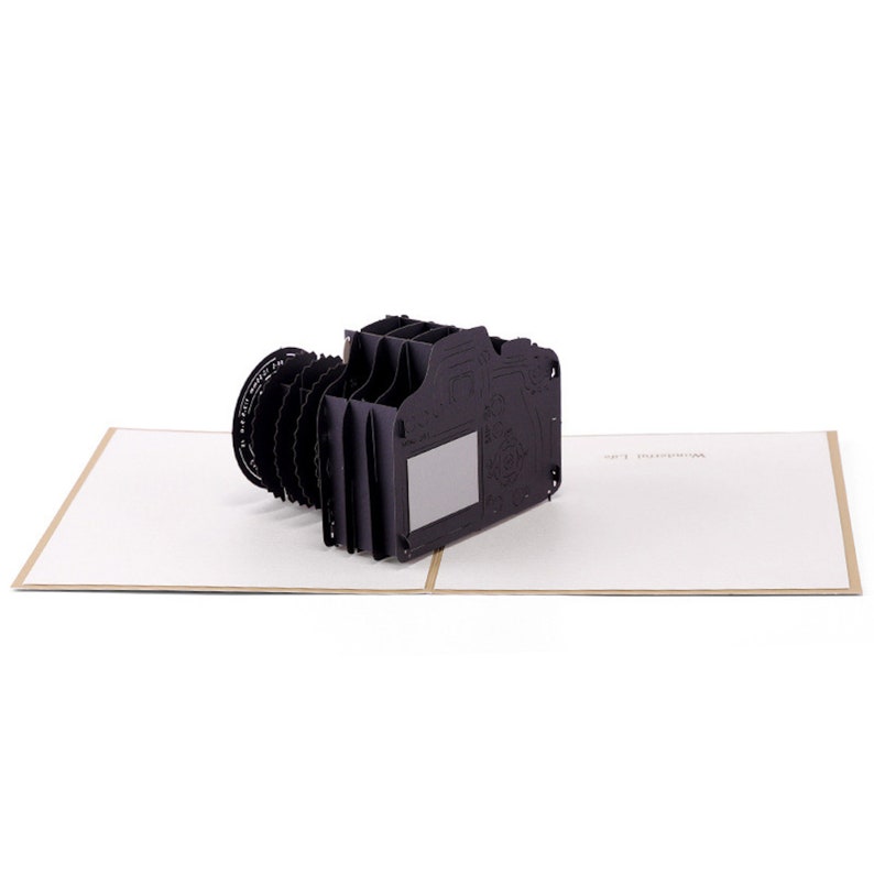 Camera 3D Pop up Greeting Card, Photographer - Etsy