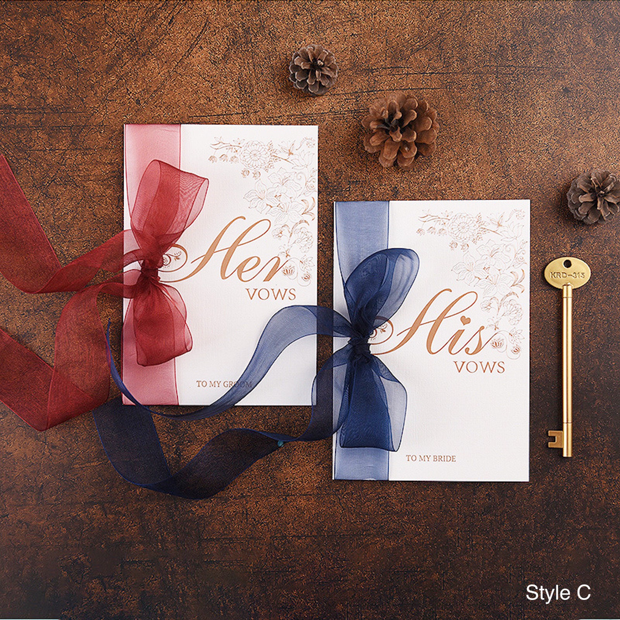 3 Styles Wedding Vow Cards - Etsy