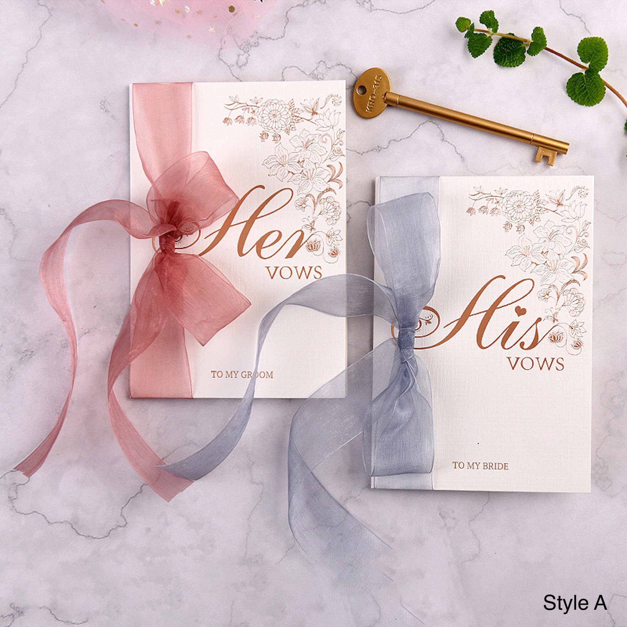 3 Styles - Wedding Vow Cards - Etsy