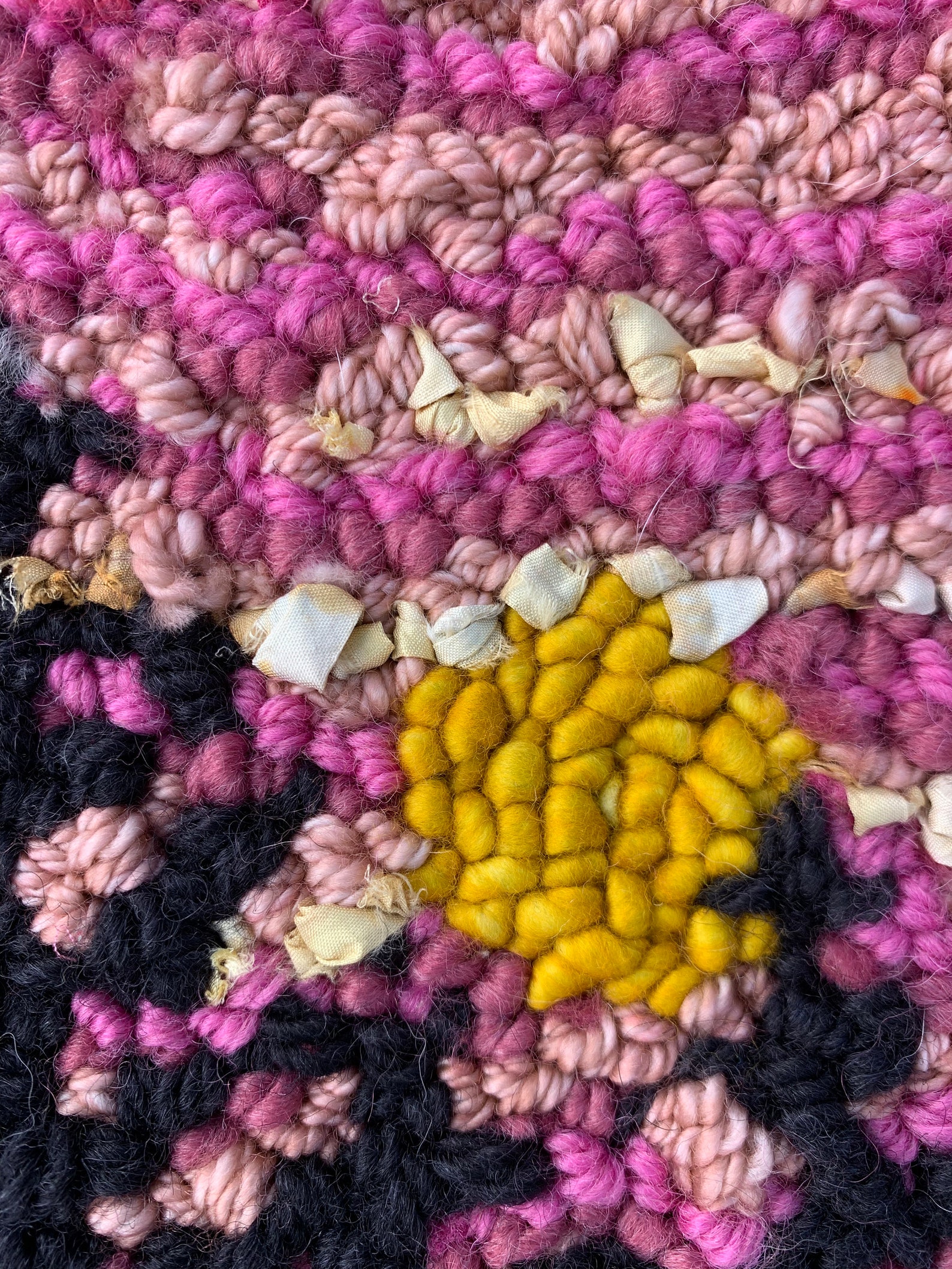 Hooked Rug, Wall Hanging, Fiber Art - Etsy