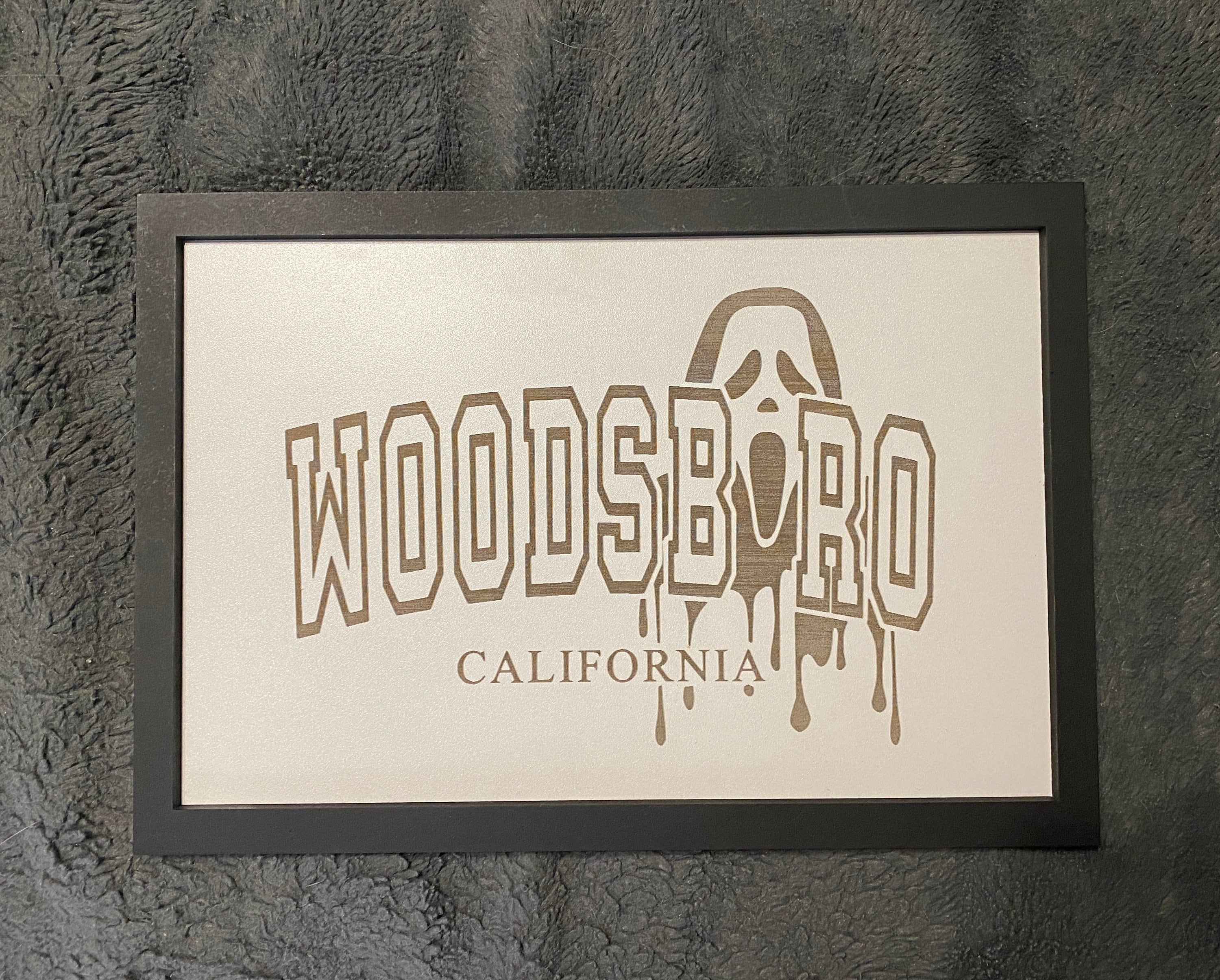 Woodsboro Scream Inspired Sign - Etsy