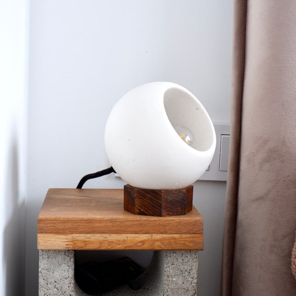 Table Lamp With Wooden Stand - Etsy