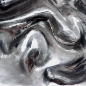 Modern Metallic Sculpture Wall Art Chrome Effect, Abstract Sculpture ...