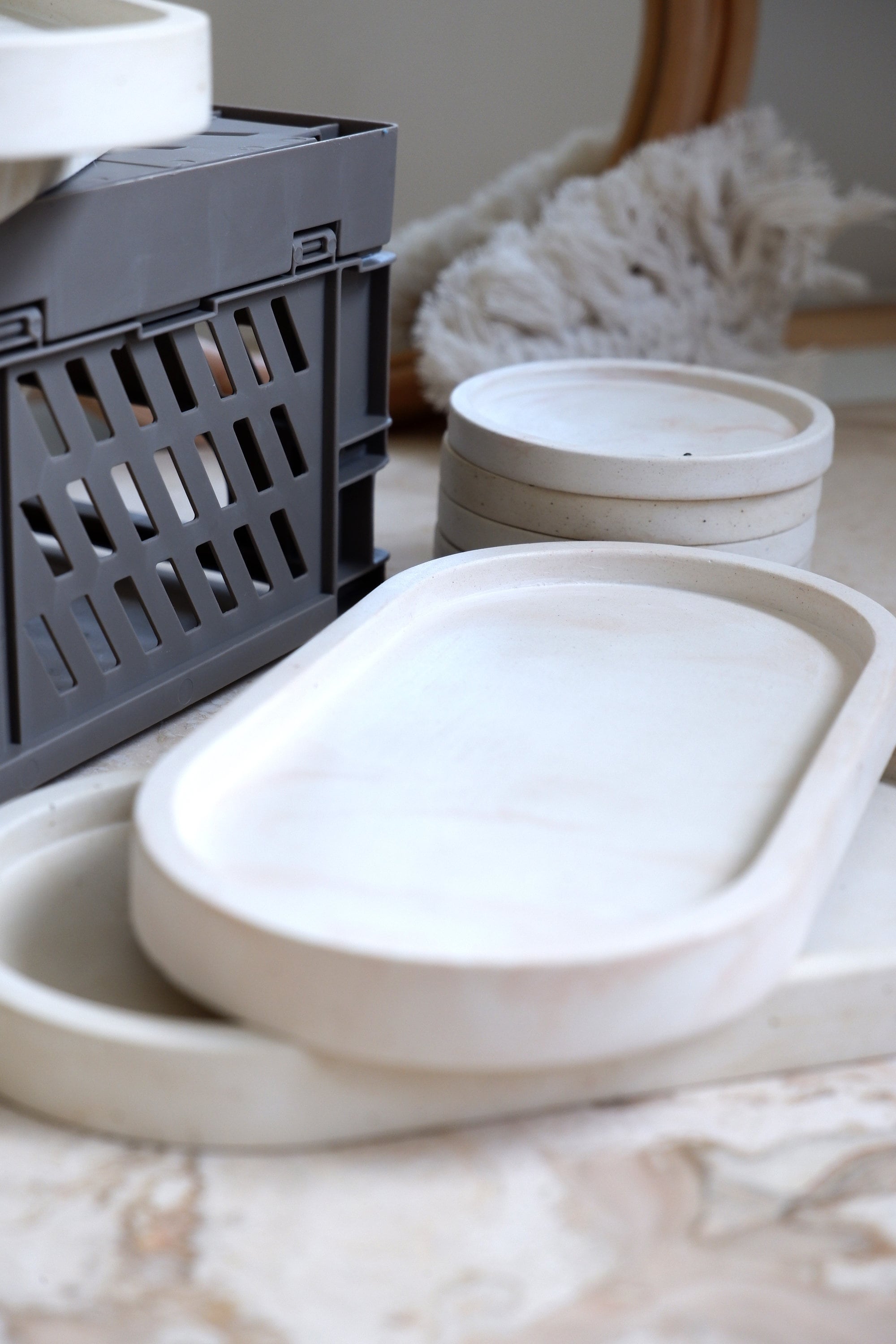 Plaster Trays Jewellery Trays Candle Trays Decorative - Etsy