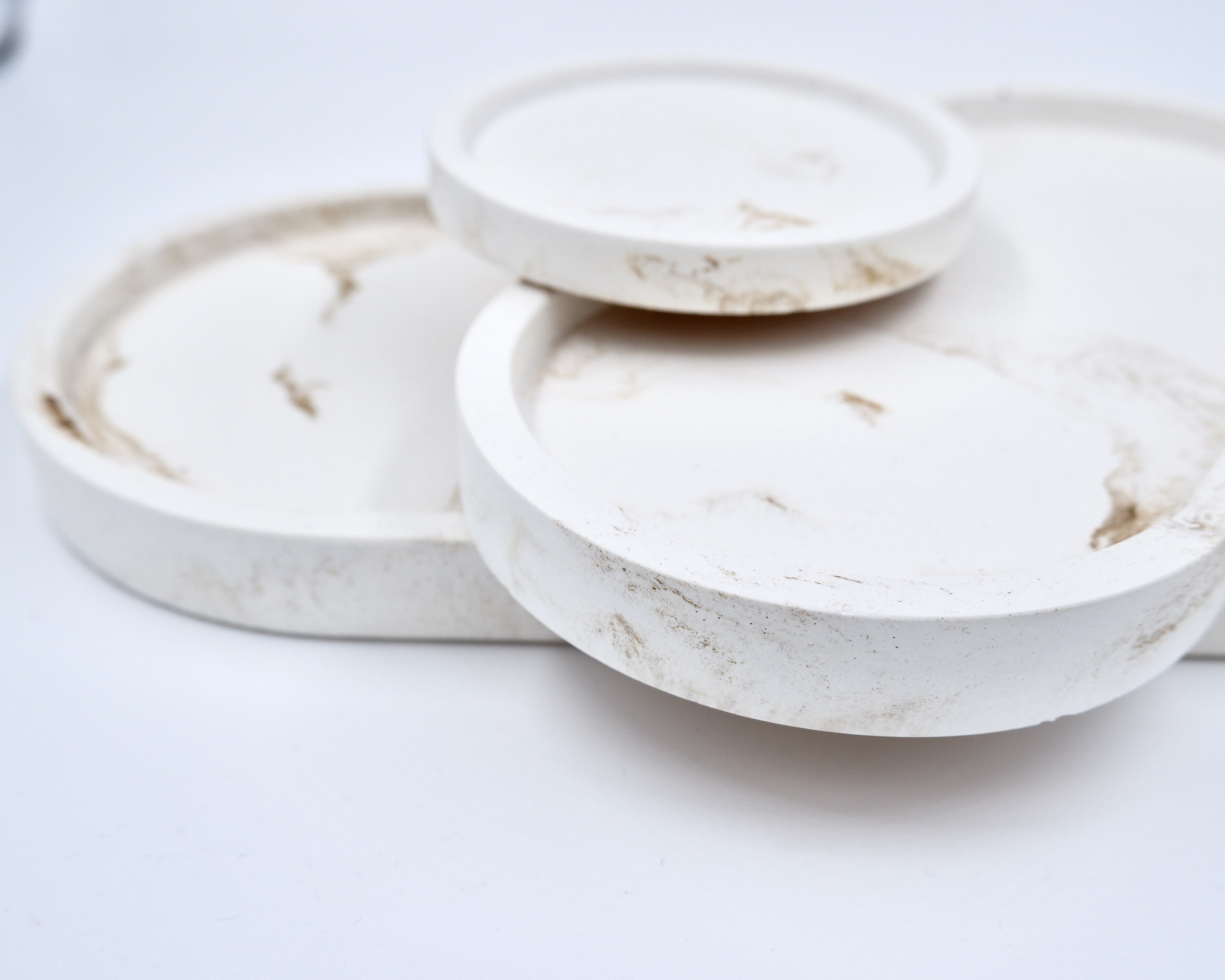 Marble Effect Plaster Jewelry and Small Things Trays Set - Etsy