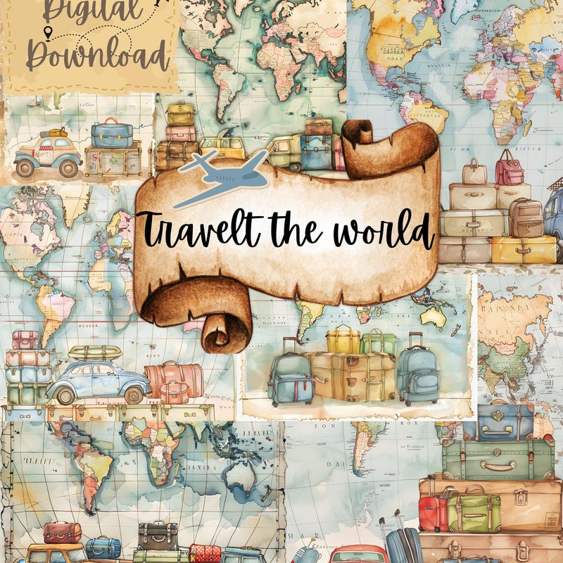 Travel Scrapbook - Etsy
