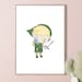 Baby Link, Legend of Zelda Inspired Digital Download, Printable Art for ...