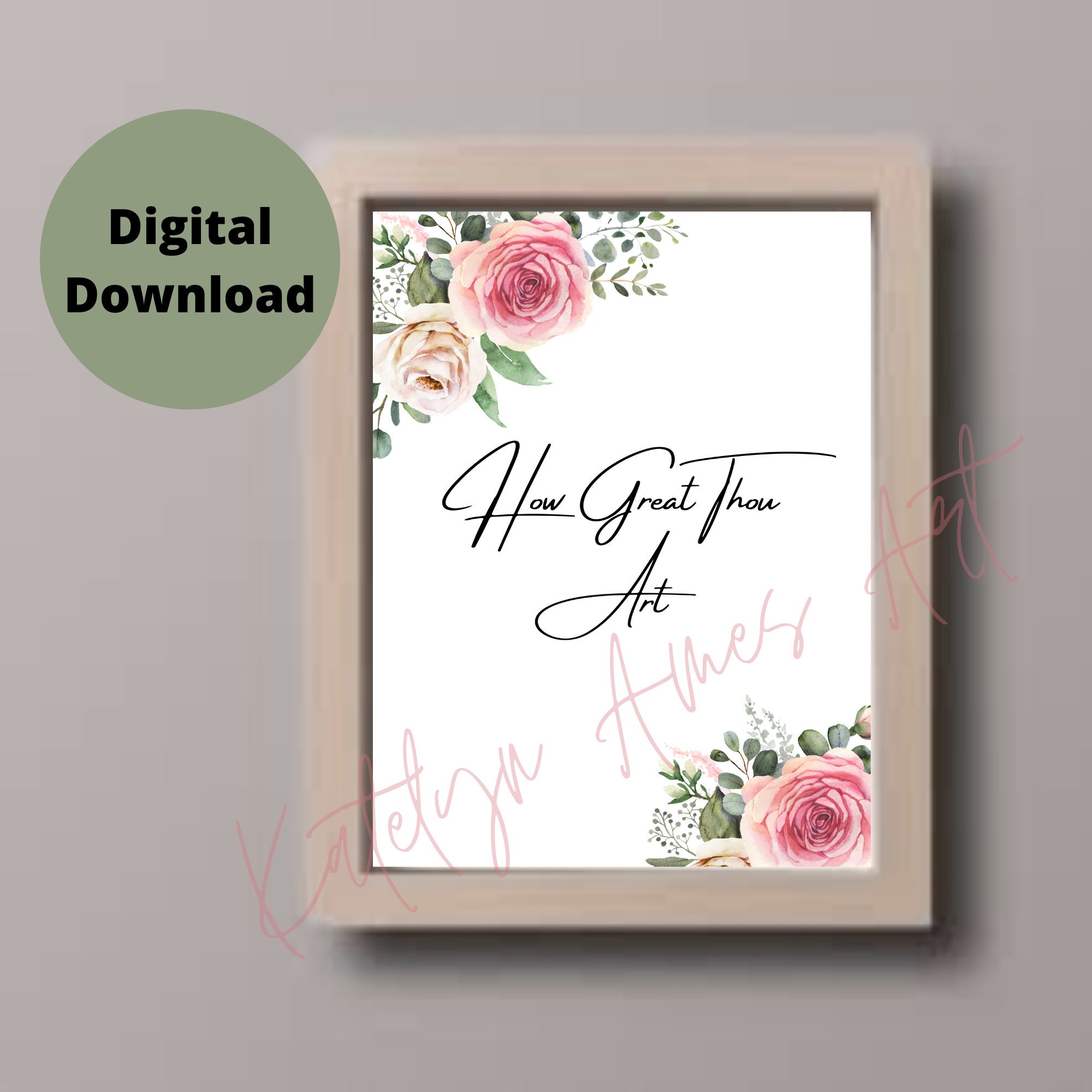 How Great Thou Art - Hymn Art - Biblical Wall Art - Joyful Scripture ...