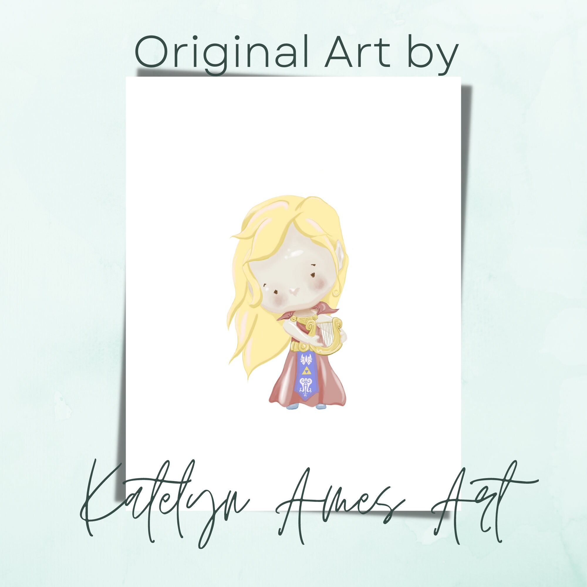 Baby Zelda, Legend of Zelda Inspired Art, Digital Download, Baby's ...