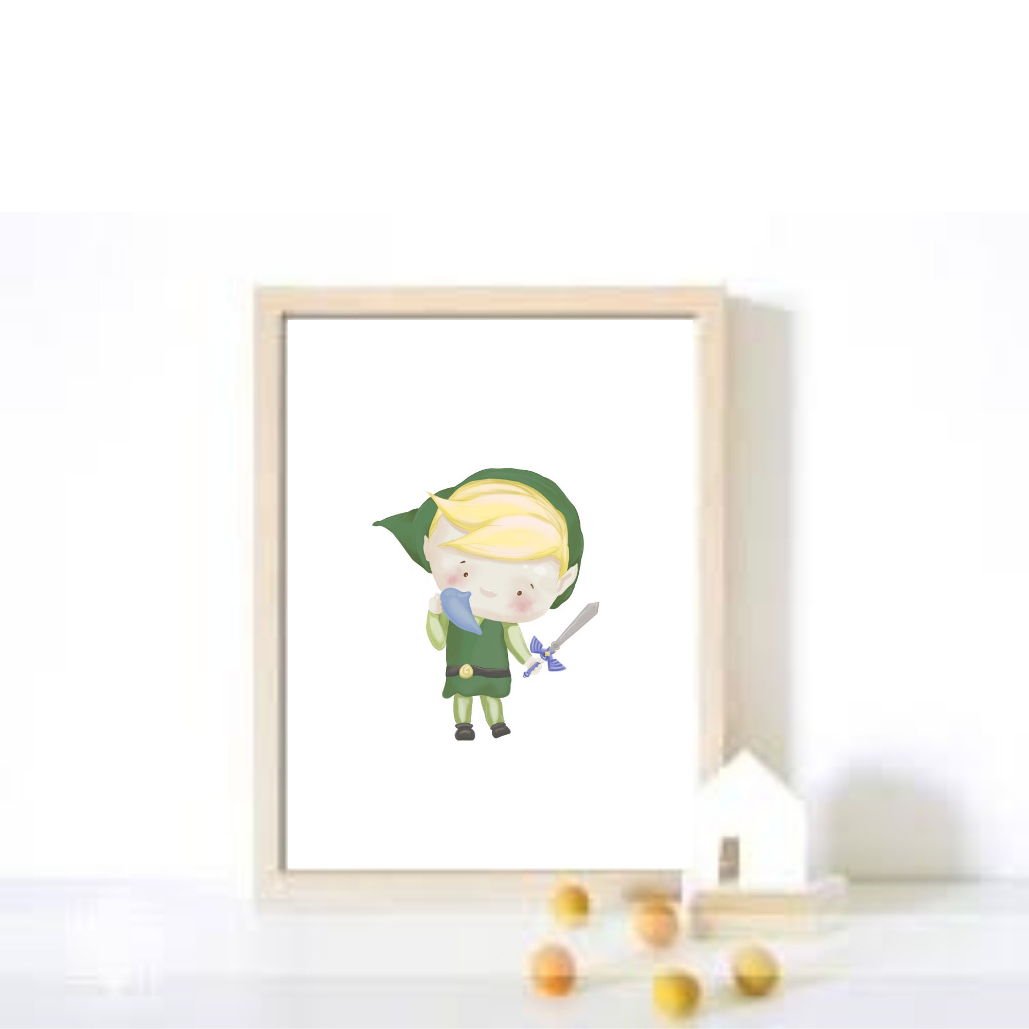 Baby Link, Legend of Zelda Inspired Digital Download, Printable Art for ...