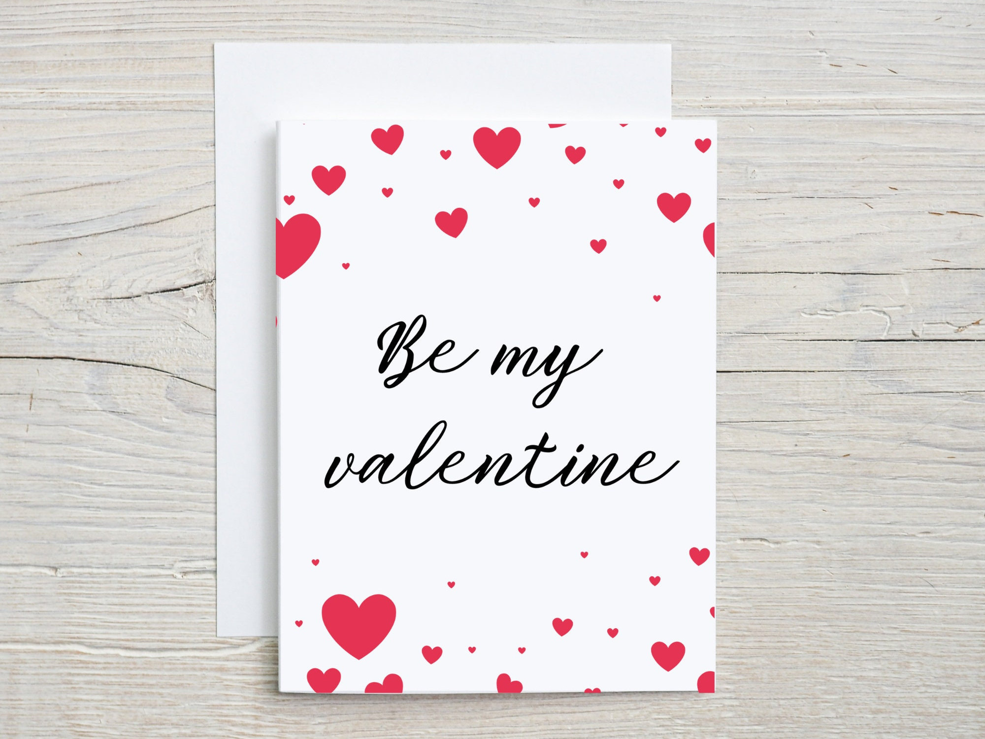 Printable Card Valentine's Day Printable Card Downloadable Card ...