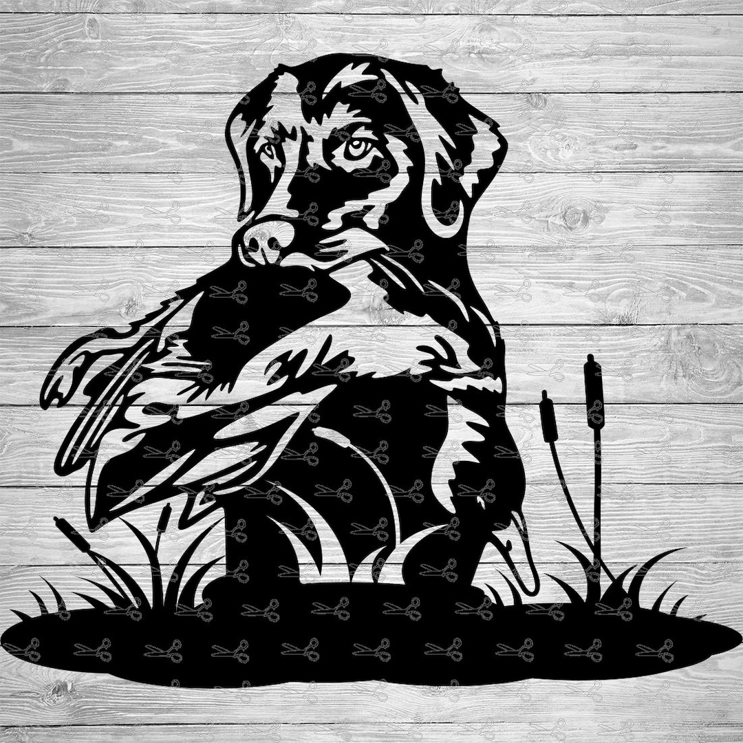 Duck Hunting Dog SVG, EPS &PNG Files - Etsy