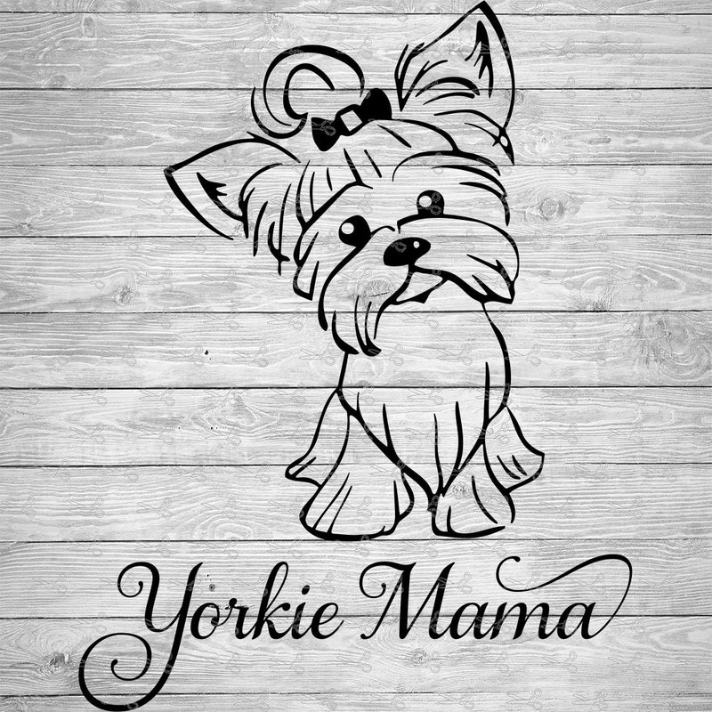 Yorkie Svg - Etsy
