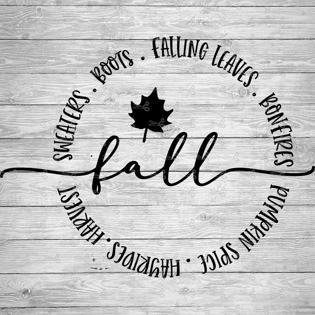 Fall Things SVG, EPS &PNG Files - Etsy