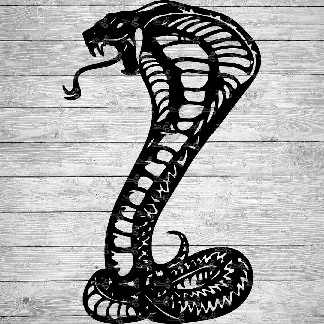 Cobra Snake SVG, EPS &PNG Files - Etsy